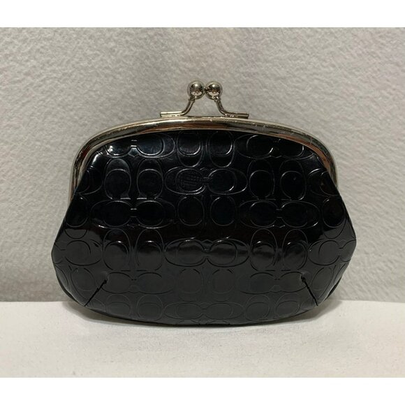 Coach | Bags | Final Price Drop Coach Signature Embossed Patent Leather ...